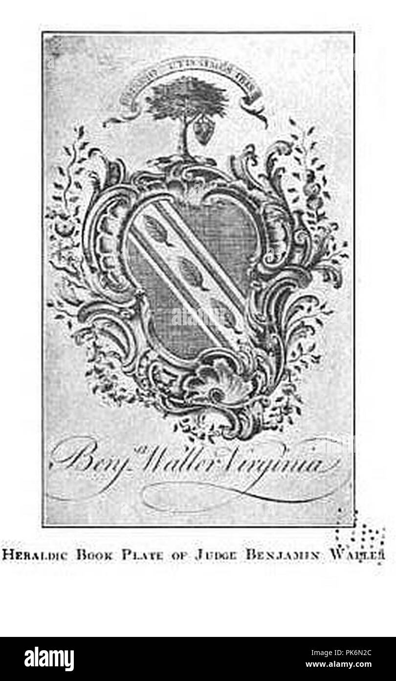 Armorial bookplate hi-res stock photography and images - Alamy