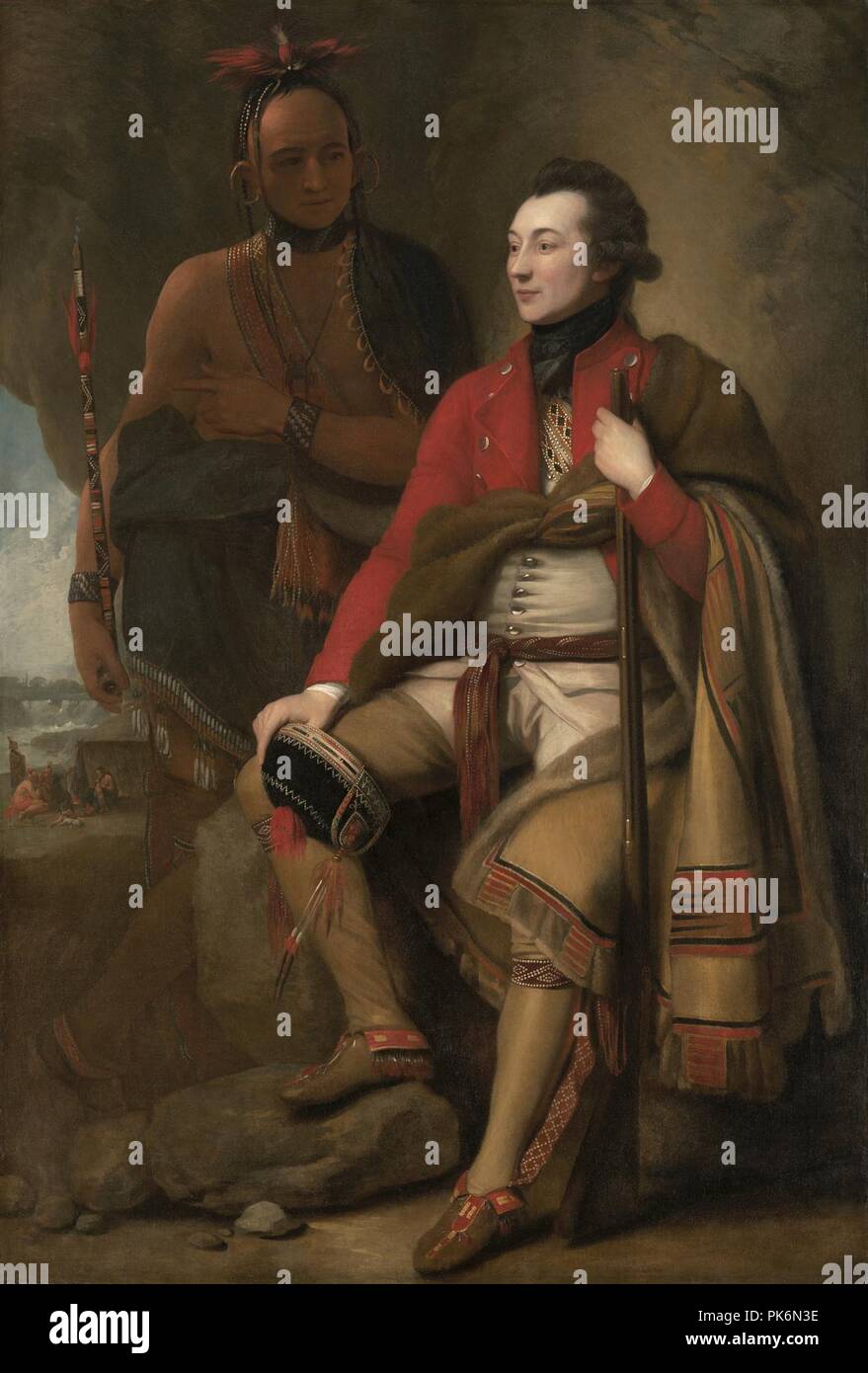 Benjamin West - Portrait of Colonel Guy Johnson Stock Photo - Alamy