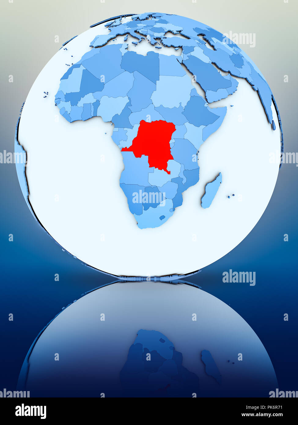 Map of dr congo globe hi-res stock photography and images - Alamy
