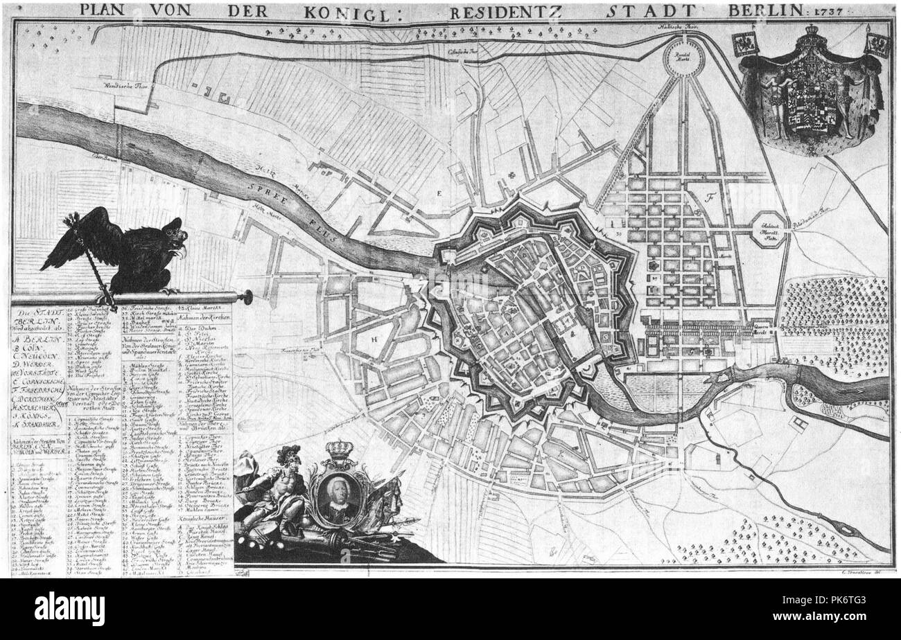 Berlin Dusableau 1737 Stock Photo - Alamy