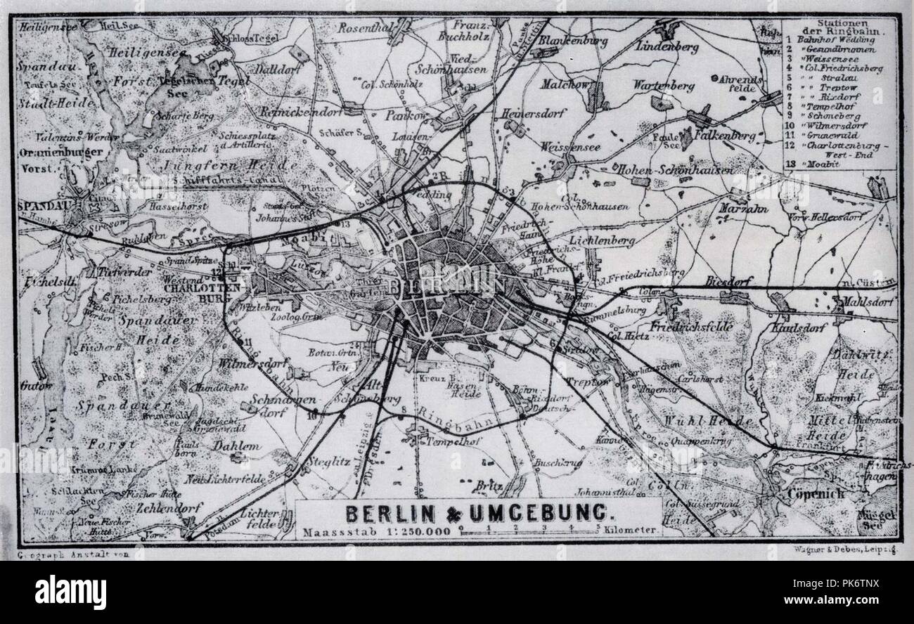 Berlin archival map hi-res stock photography and images - Alamy