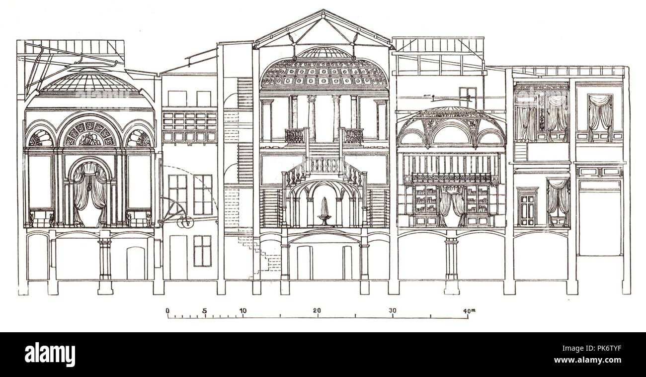 Berlin Palais Strousberg Schnitt Stock Photo - Alamy