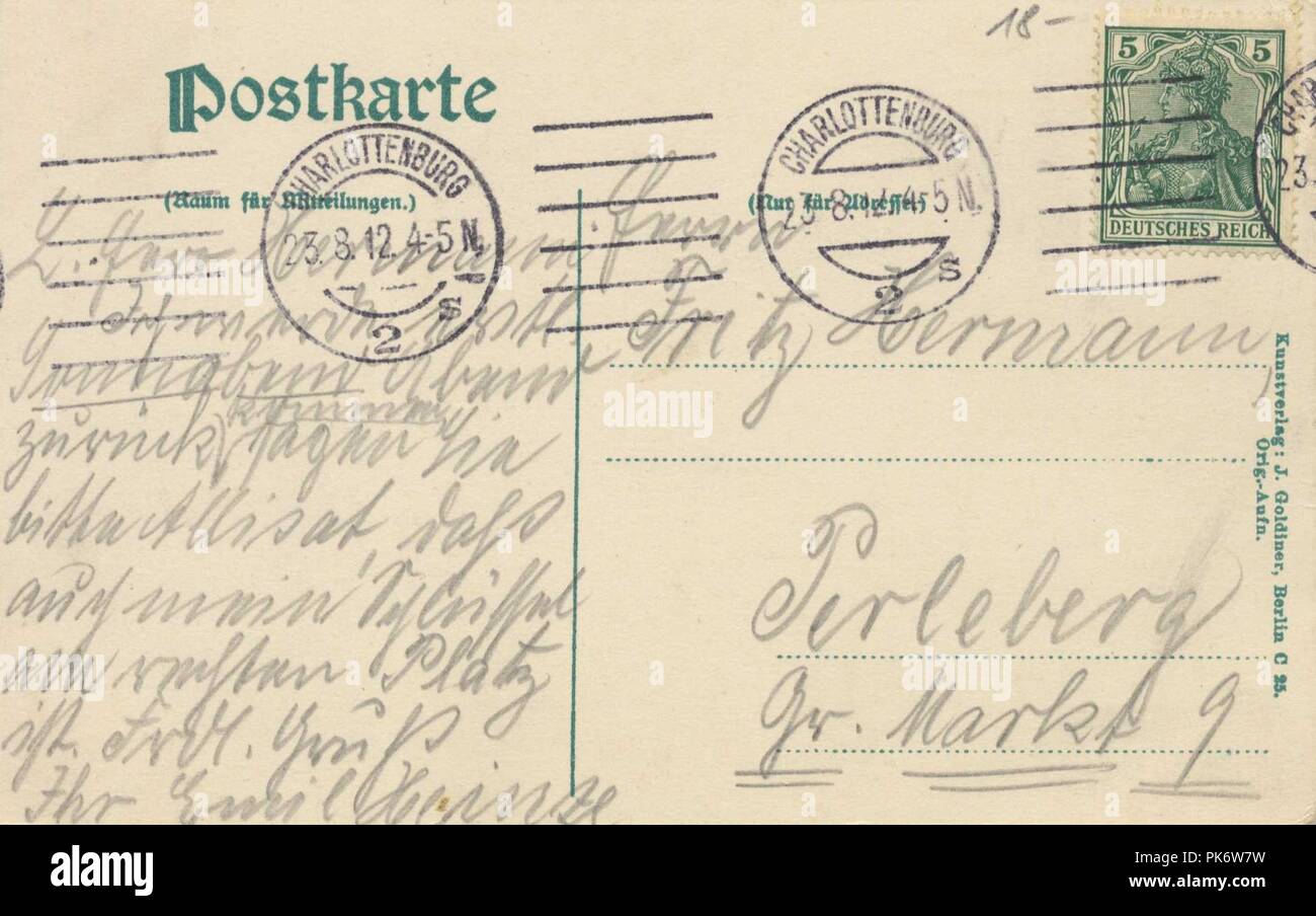 Berlin, Charlottenburg, Berlin - Friedrich-Karl-Platz (back Stock Photo ...