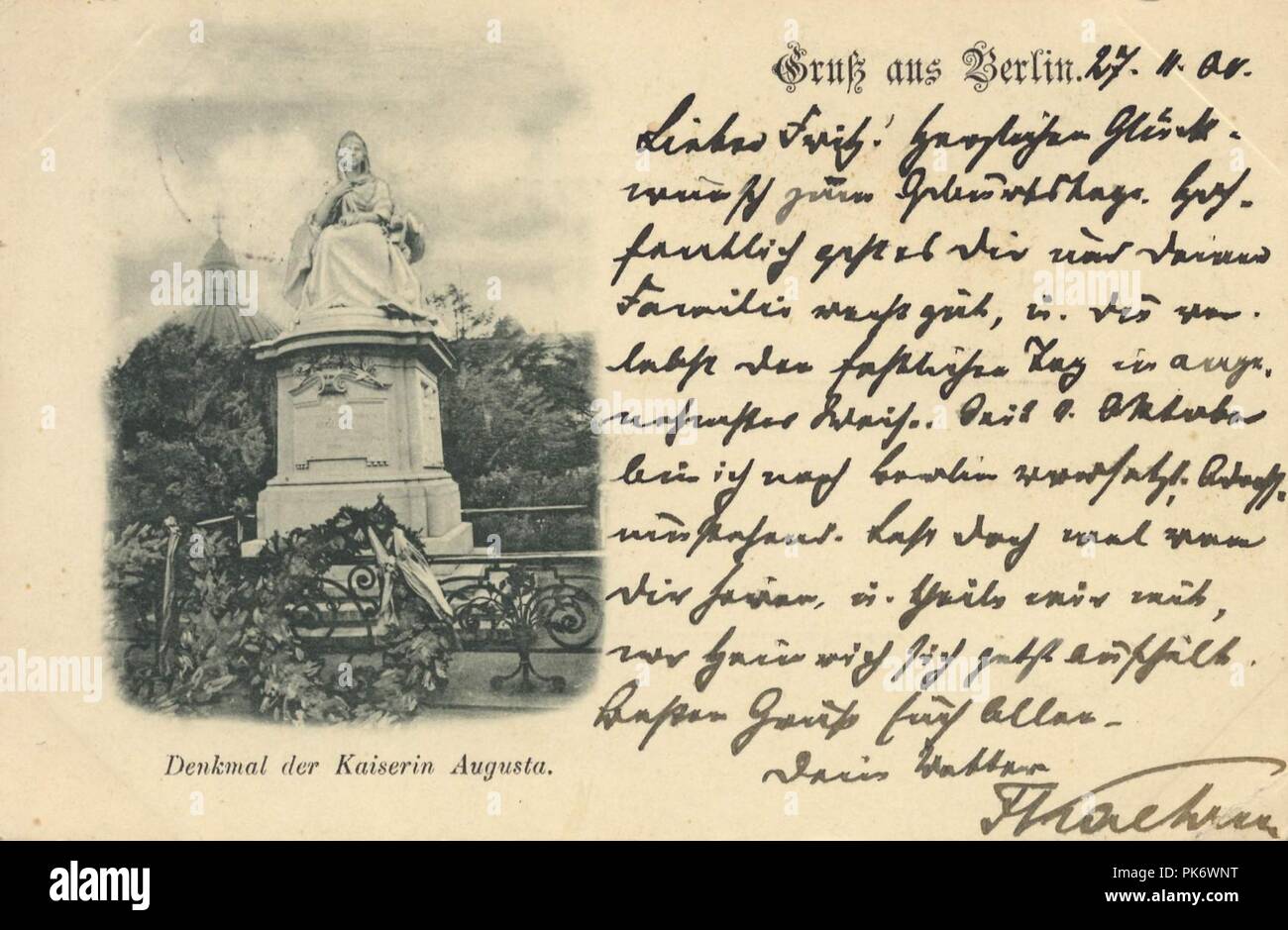 Berlin, Mitte, Berlin - Denkmal der Kaiserin Augusta Stock Photo - Alamy