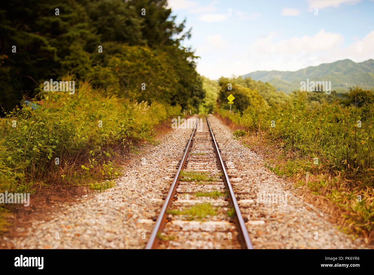 The Matubarako Station, an unmanned railway station, of the Koumi Line ...