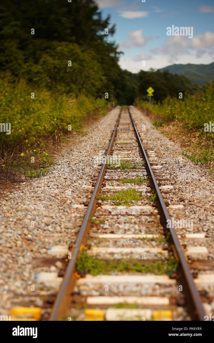 The Matsubarako Station, an unmanned railway station, of the Koumi Line ...