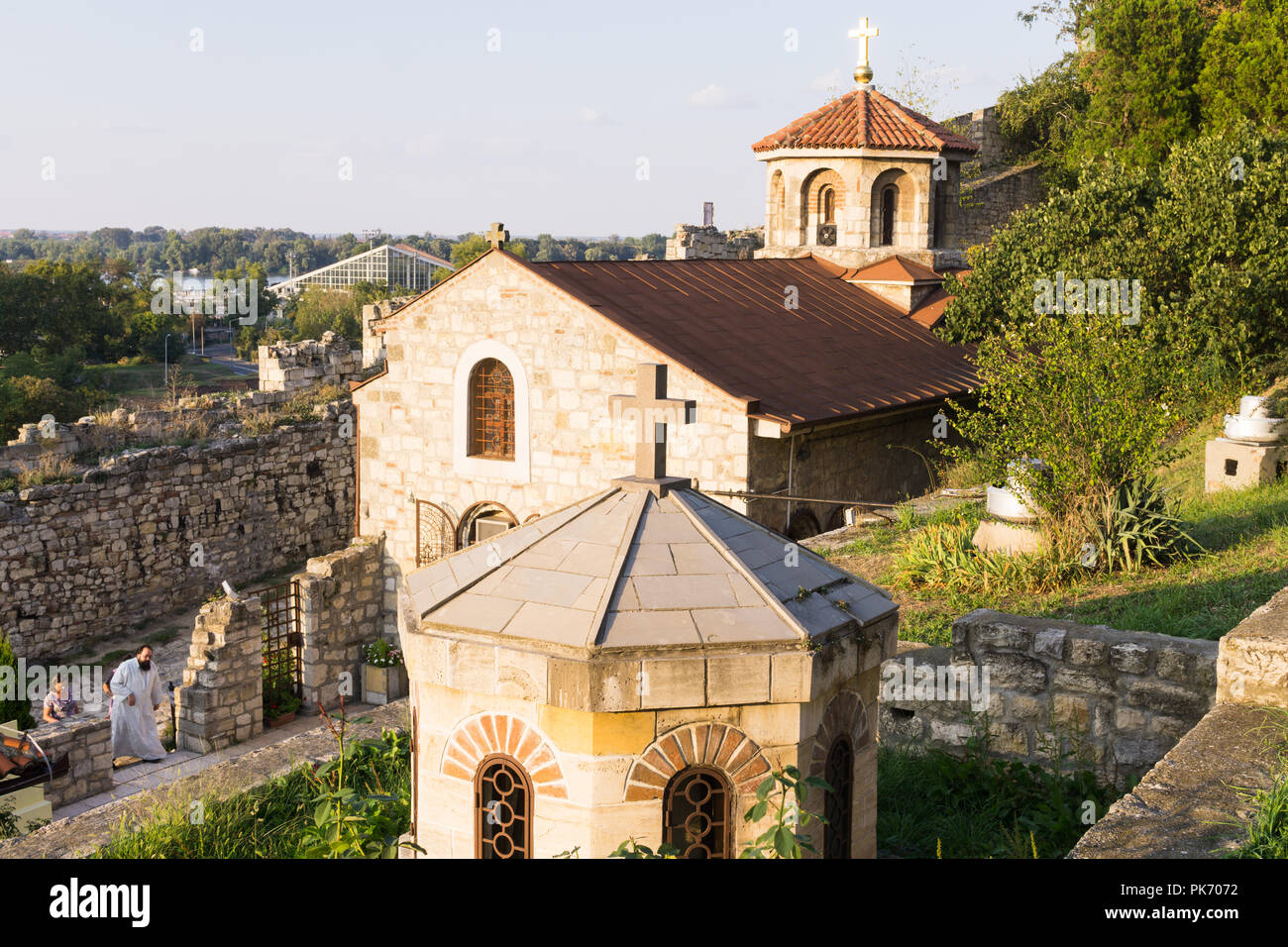 Exterior of the orthodox Church of Saint Petka at the Kalemegdan ...
