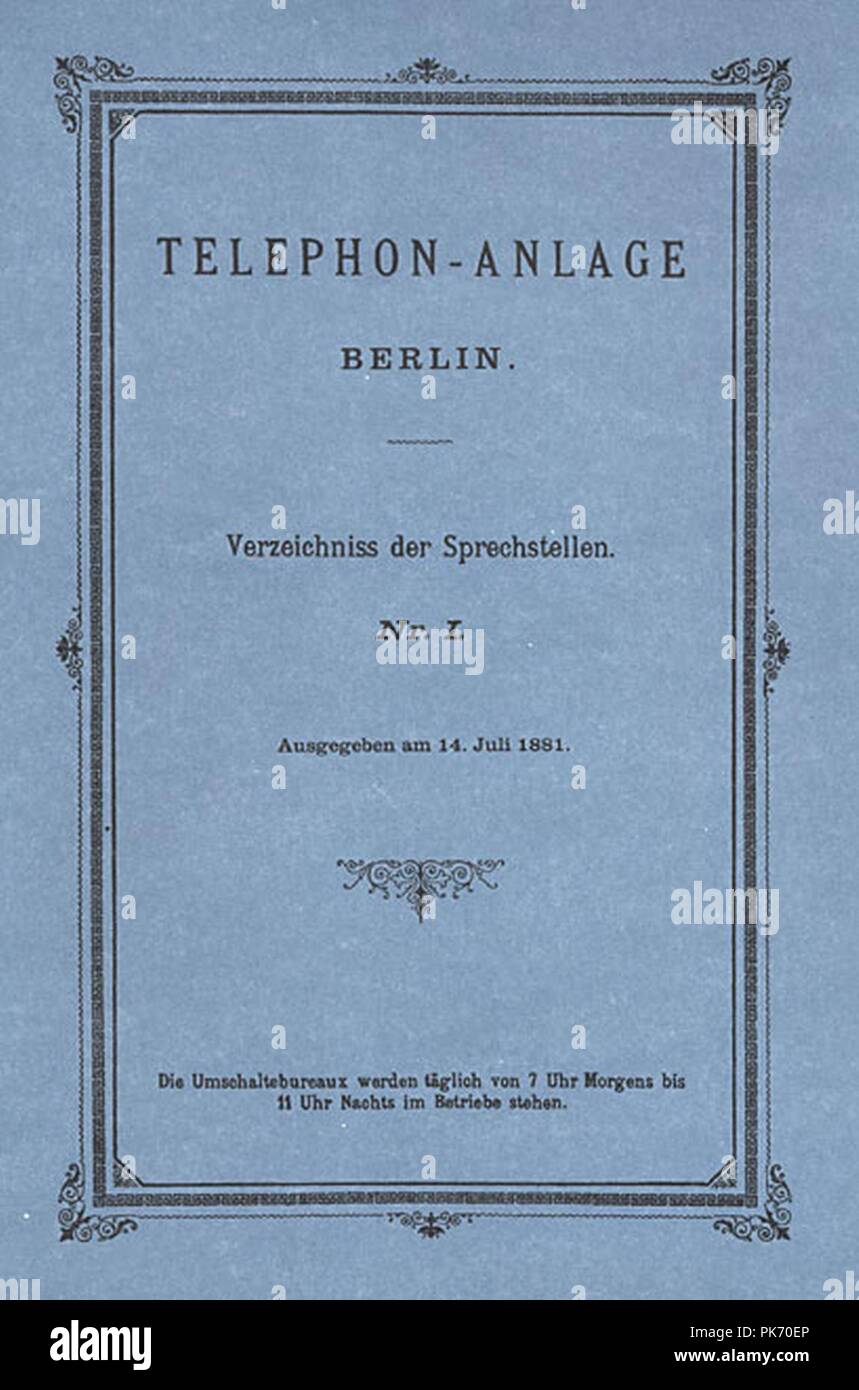 Telefonbuch hi-res stock photography and images - Alamy