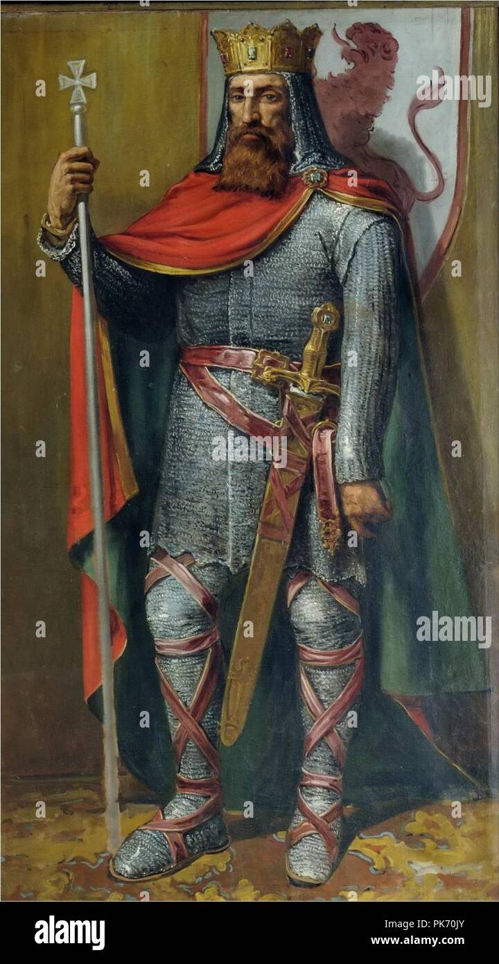 Bermudo II, rey de León Stock Photo - Alamy