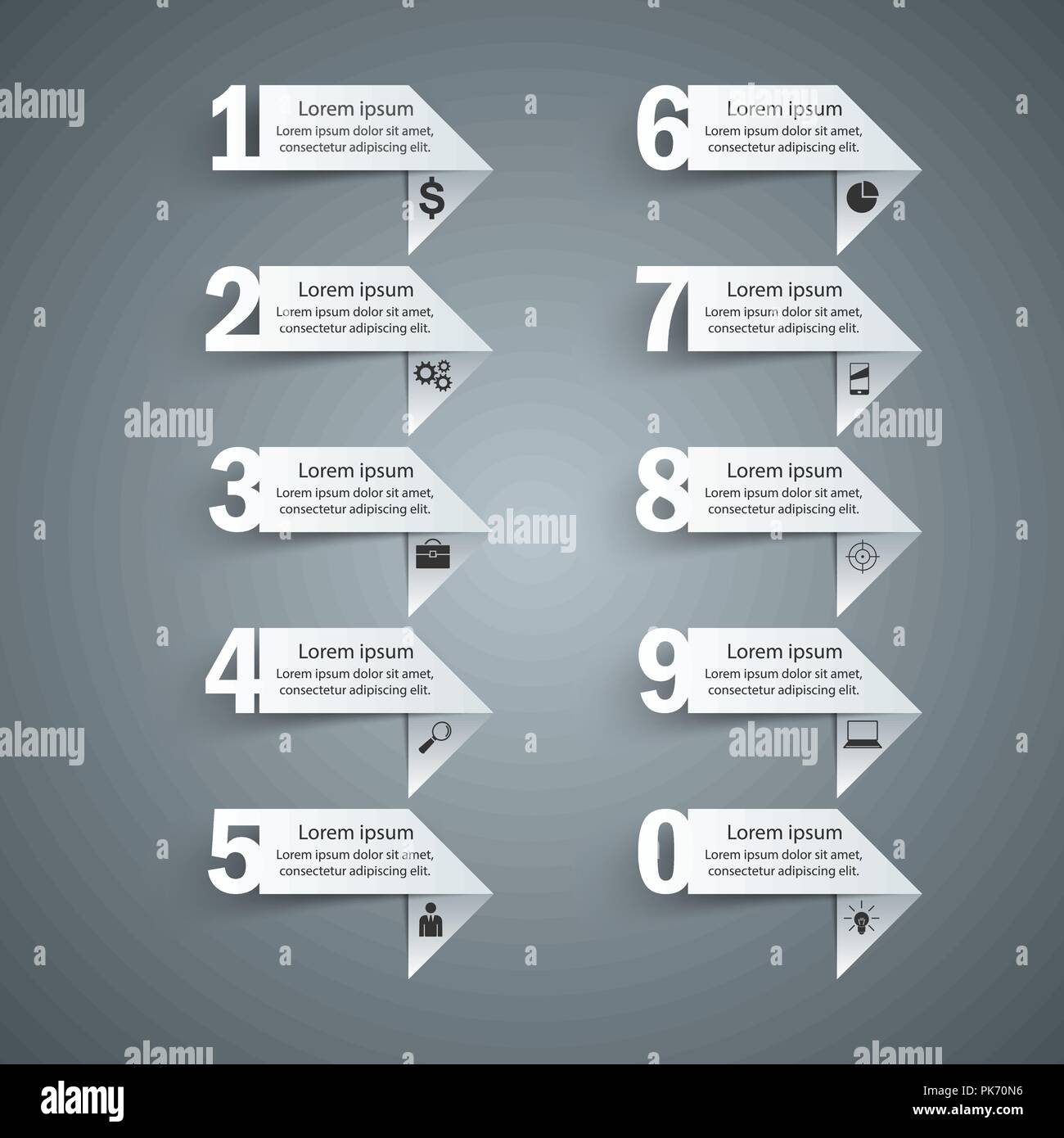 Infographic design. List of 10 items Stock Vector Image & Art - Alamy