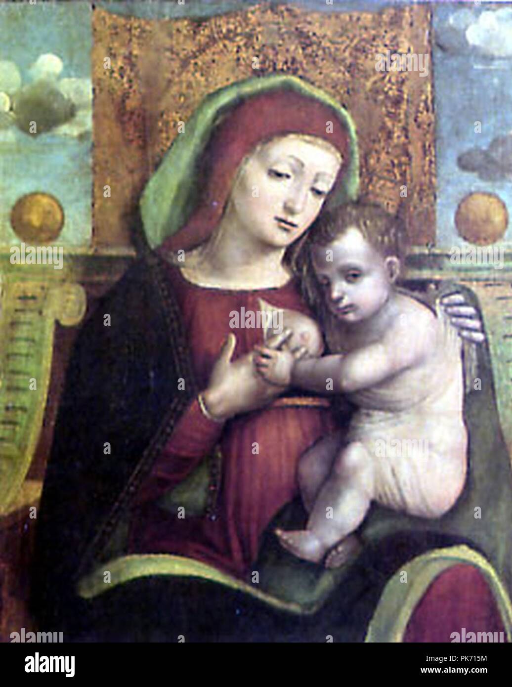 Bernardino Fasolo Madonna col Bambino Stock Photo - Alamy