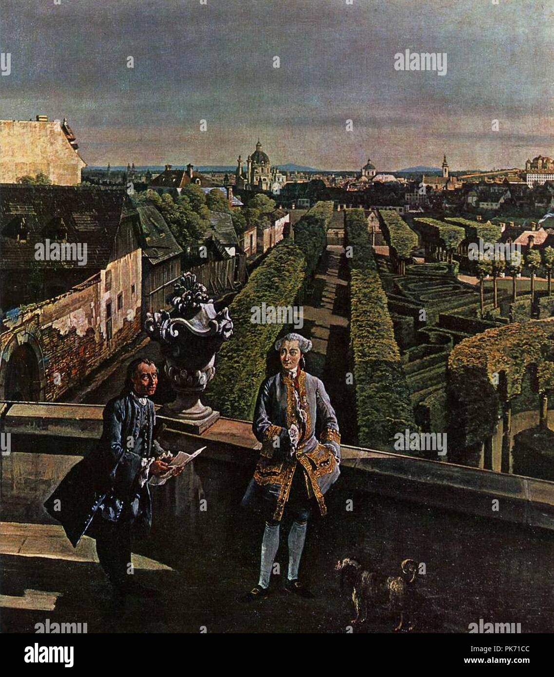 Bernardo Bellotto, il Canaletto - Vienna, Panorama from Palais Kaunitz ...