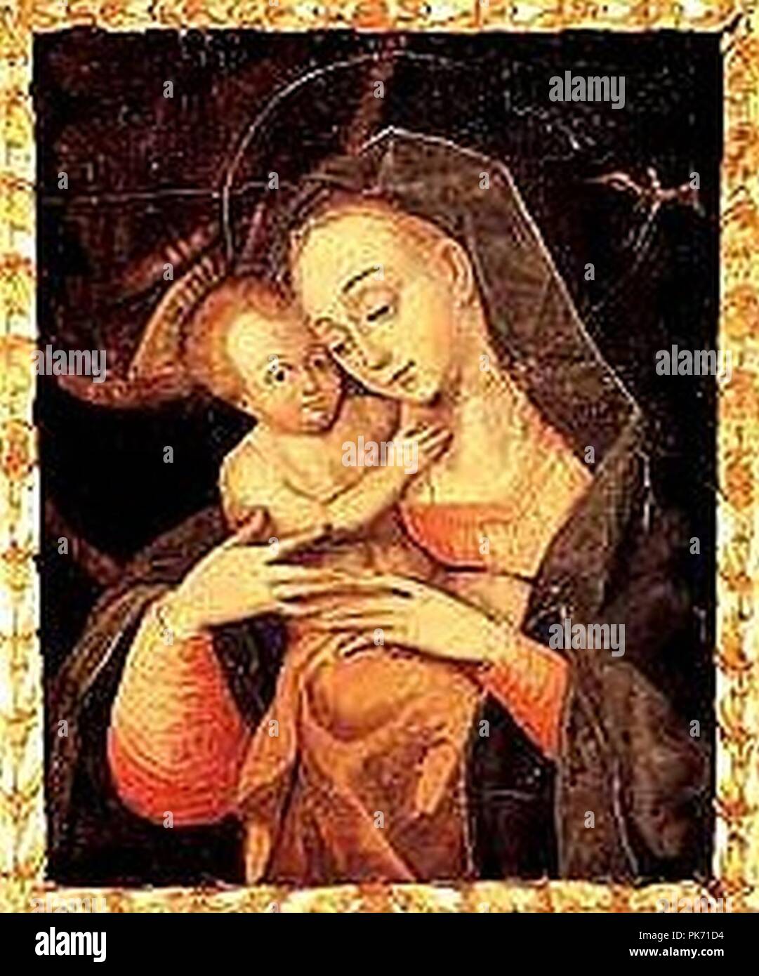 Bernardo Bitti - Virgen con Niño c. 1600 Stock Photo - Alamy