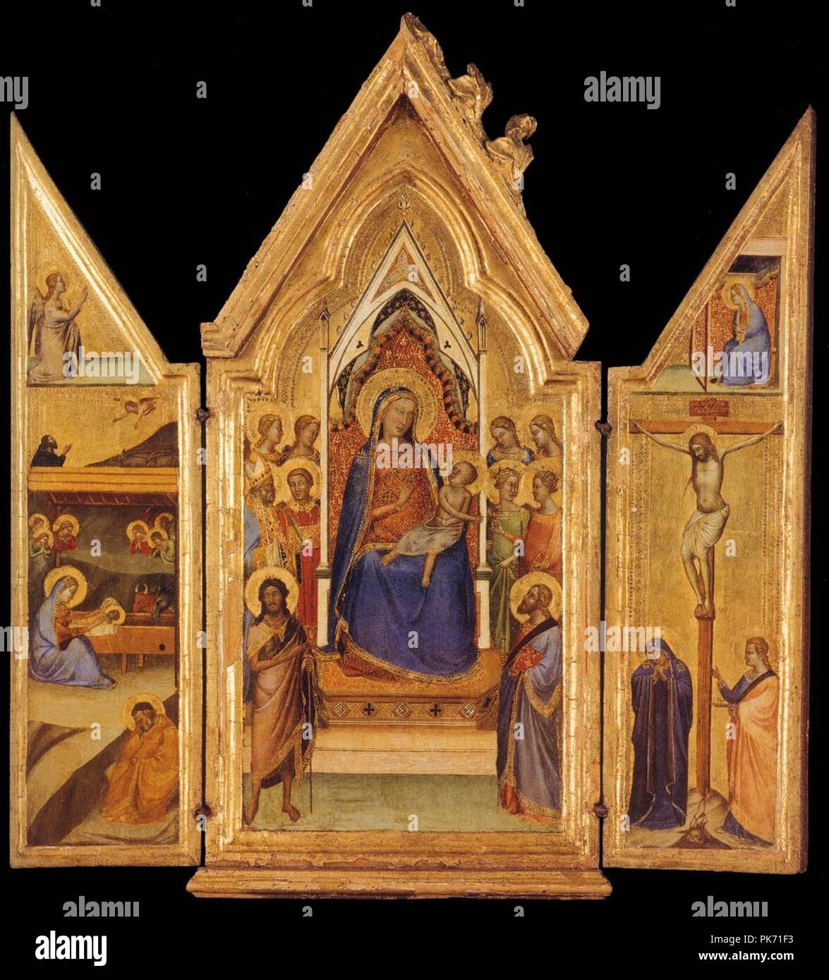 Bernardo Daddi Triptych Stock Photo Alamy