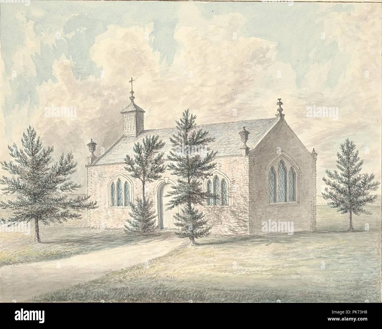 Berse Chapel, 1794 Stock Photo - Alamy