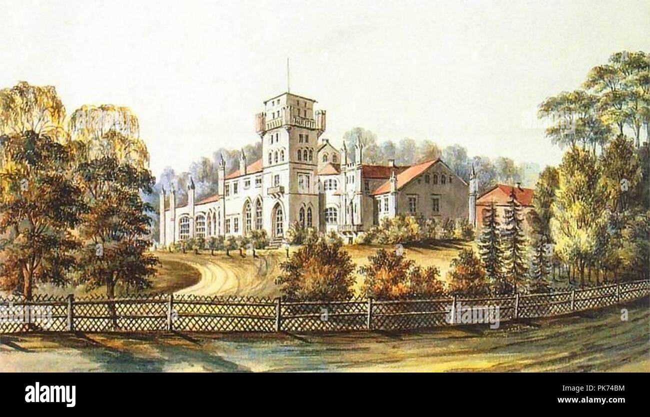 Berzenai Manor by Napoleon Orda Stock Photo - Alamy