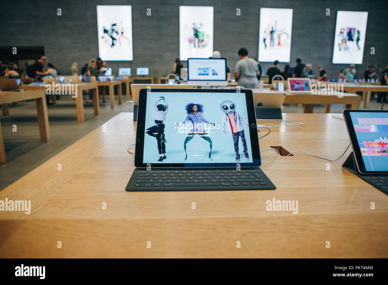 Design showroom tablet hi-res stock photography and images - Alamy