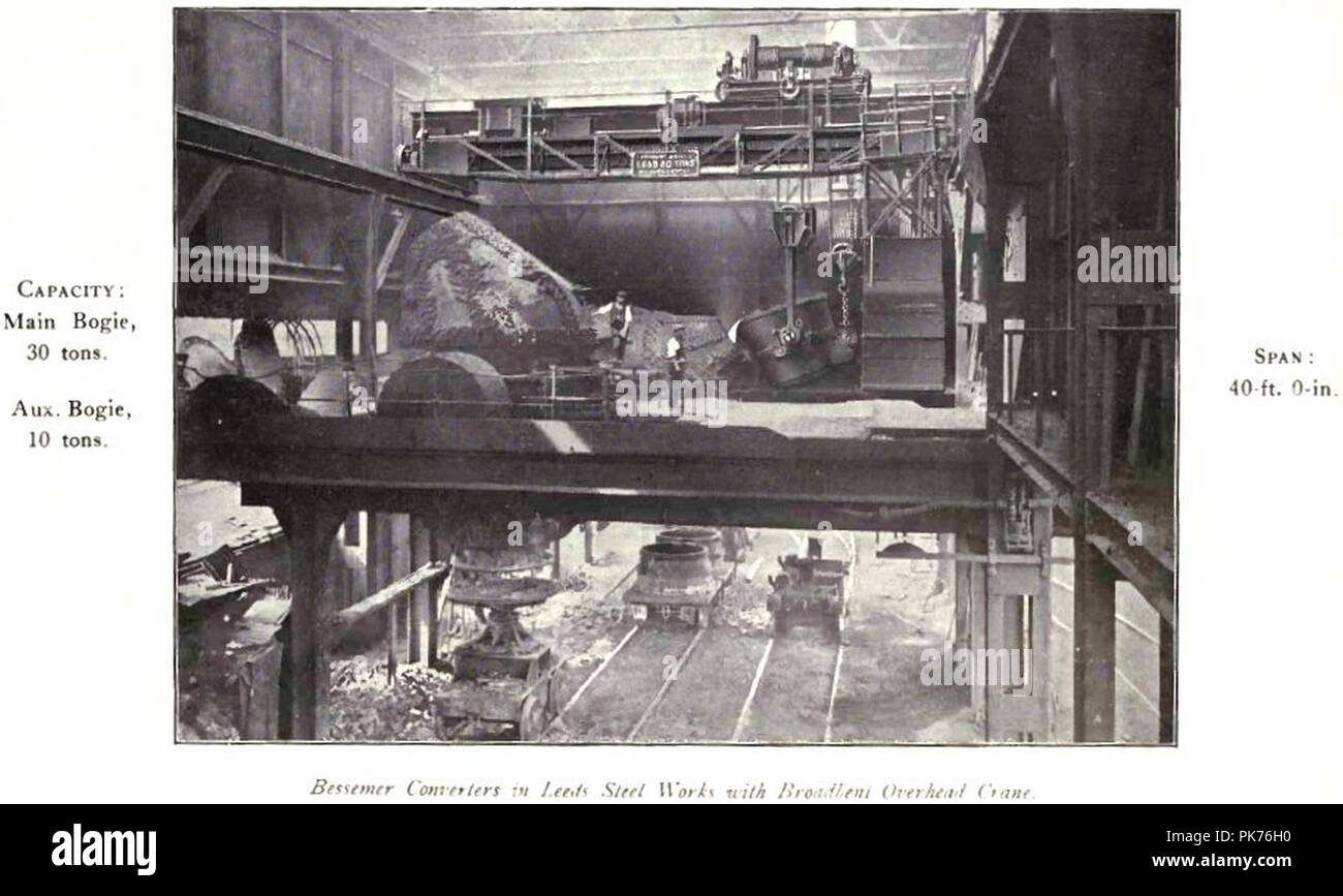 Bessemer converters Leeds Steel Works Stock Photo - Alamy