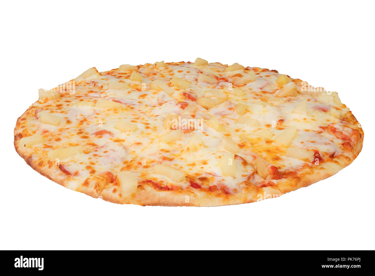 Delicious pizza isolated on white background with copy space Stock ...