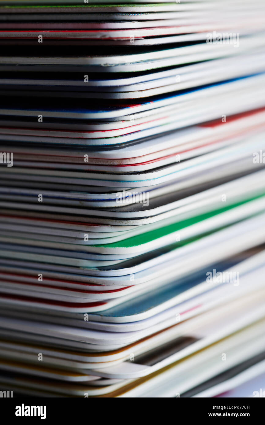 Stack of credit cards Stock Photo - Alamy