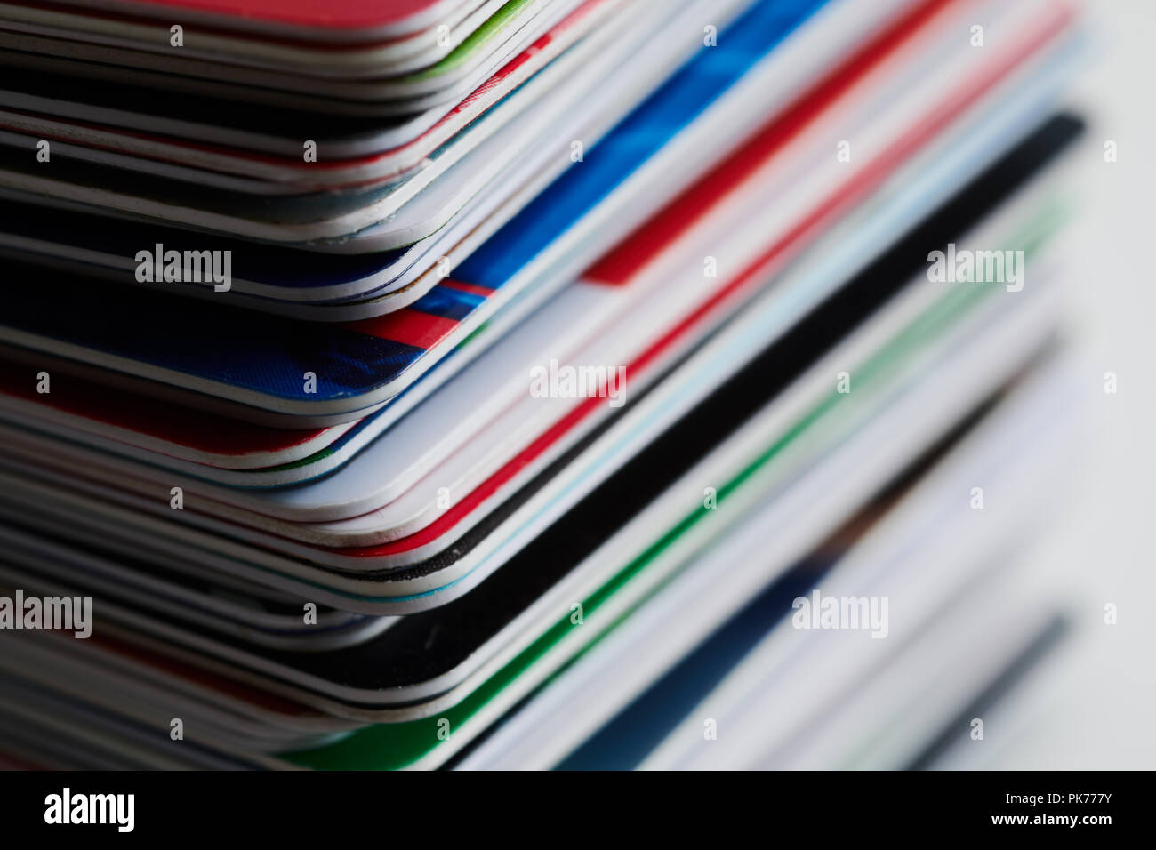 Stack of credit cards Stock Photo - Alamy