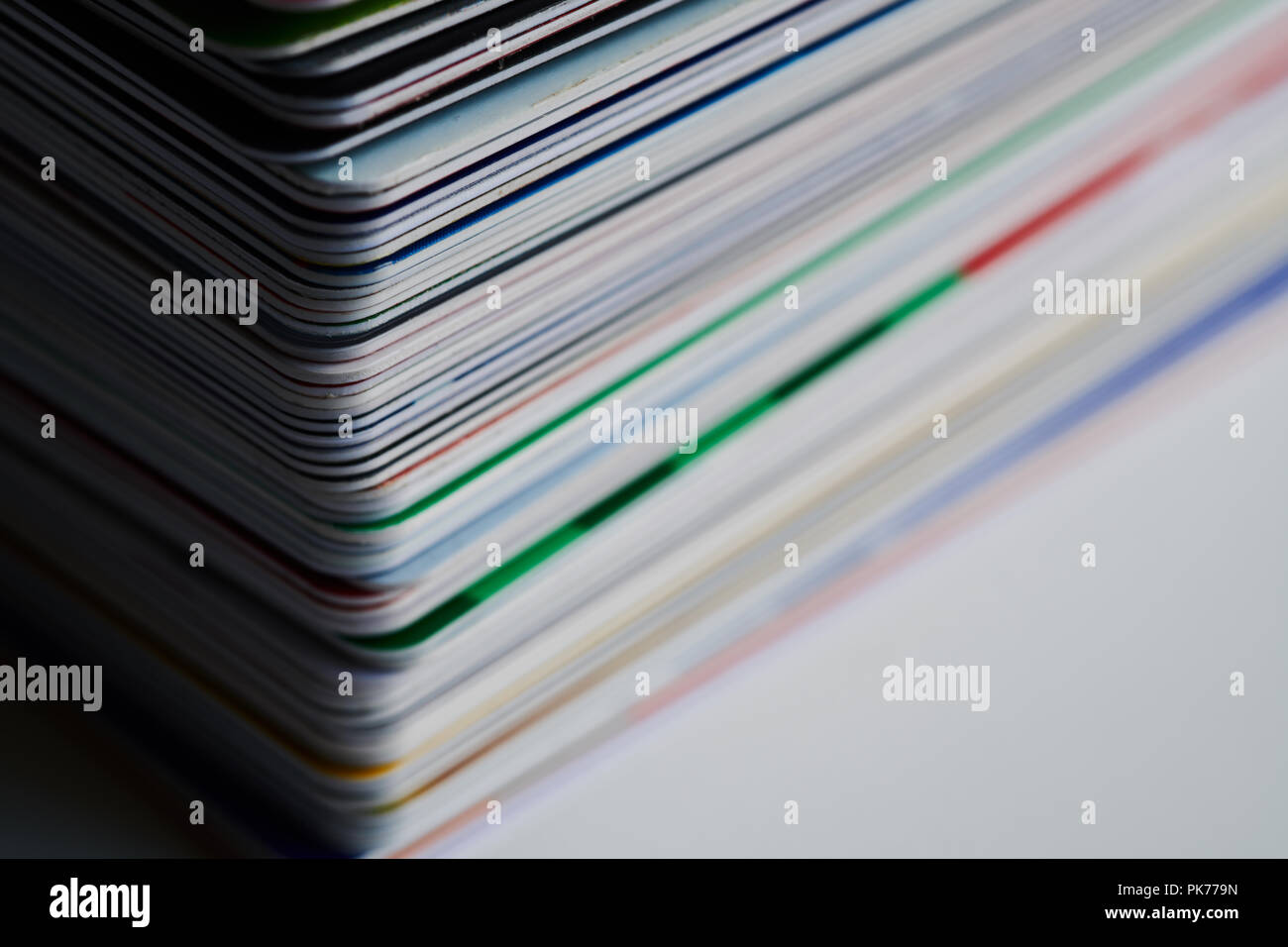 Stack of credit cards Stock Photo - Alamy