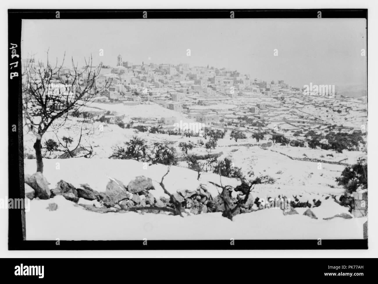 Bethlehem and surroundings. Bethlehem in snow Stock Photo - Alamy