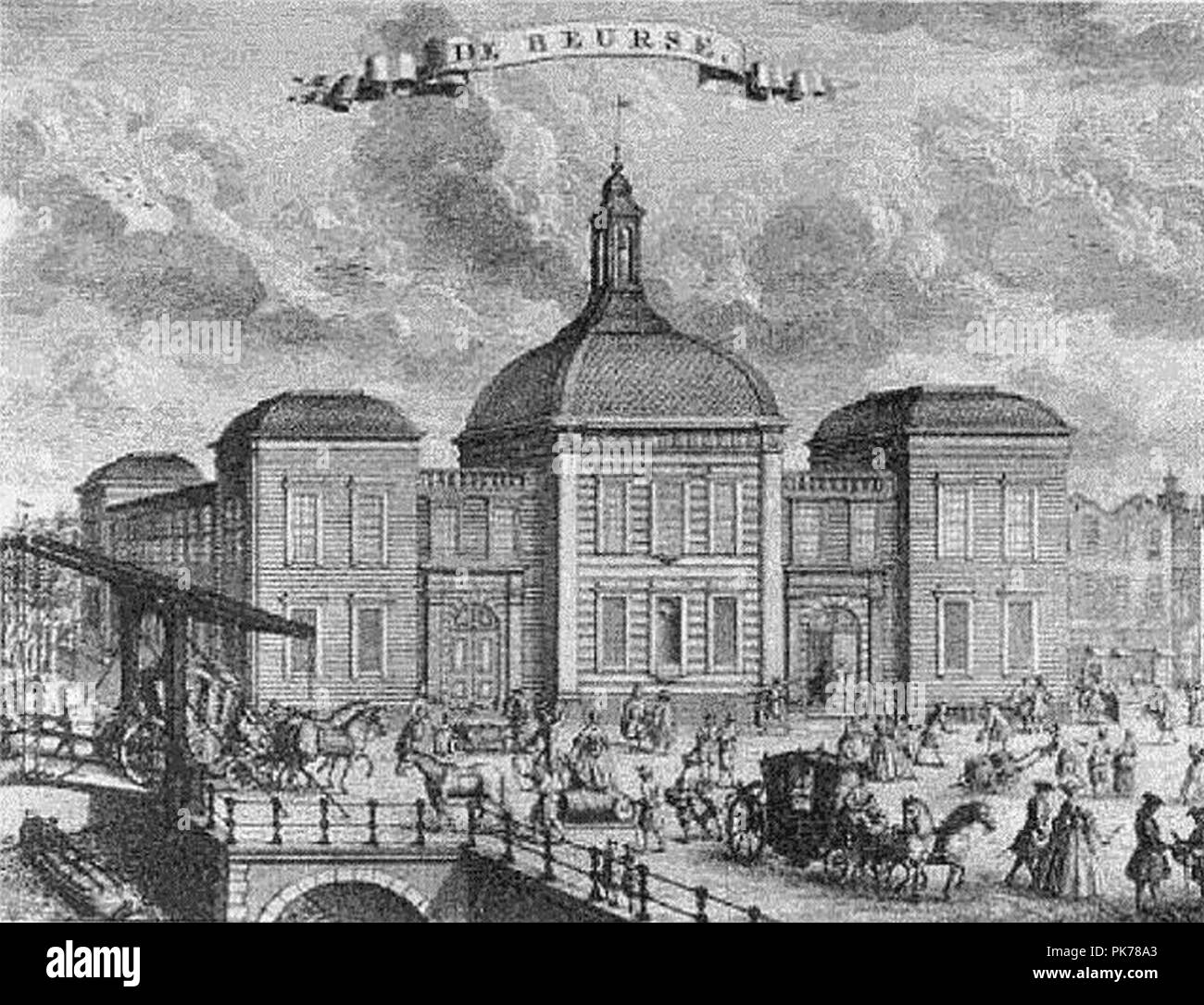 Beurs Rotterdam 1840 Stock Photo - Alamy