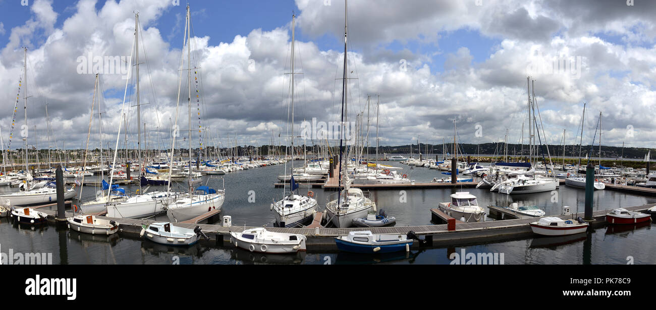 yacht harbor in Brest, Brittany in France Stock Photo - Alamy