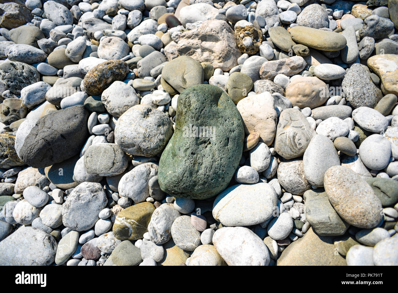Beautiful stones of different shapes and sizes hi-res stock photography ...