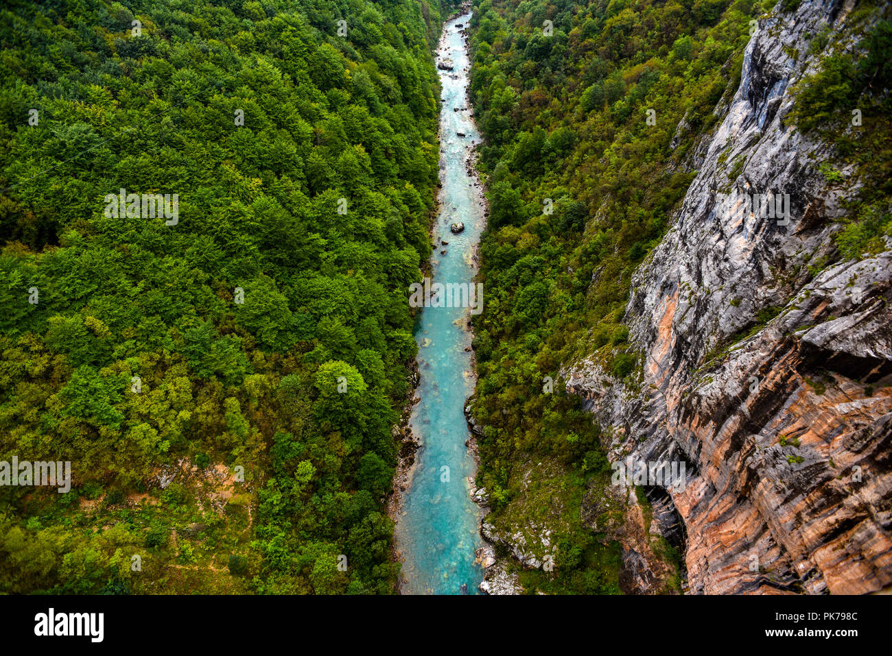 Tara river canyon, view from above, Montenegro Stock Photo - Alamy