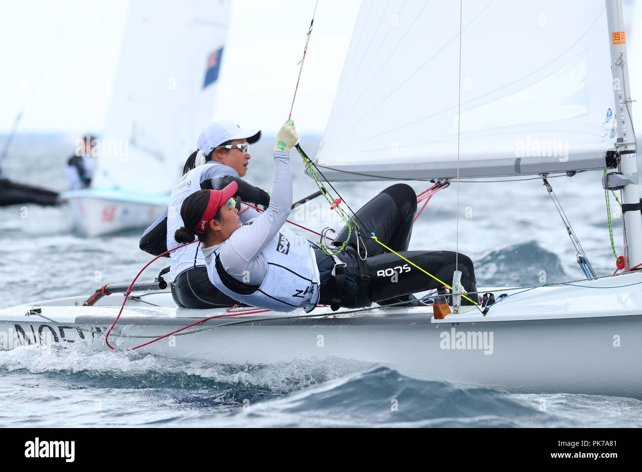 Kanagawa, Japan. 11th Sep, 2018. Yuki Hayashi & Chika Nishidai (JPN ...