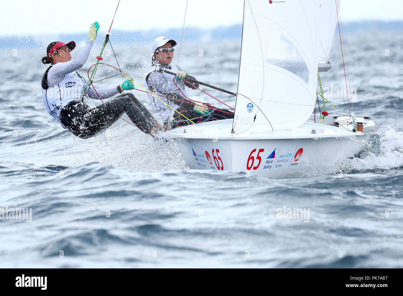 Kanagawa, Japan. 11th Sep, 2018. Yuki Hayashi & Chika Nishidai (JPN ...