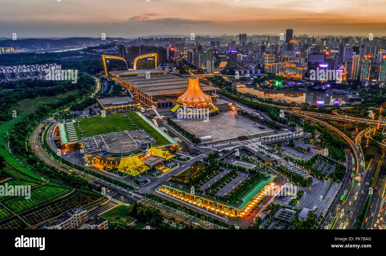 Nanning, Nanning, China. 11th Sep, 2018. Nanning, CHINA-City scenery of ...