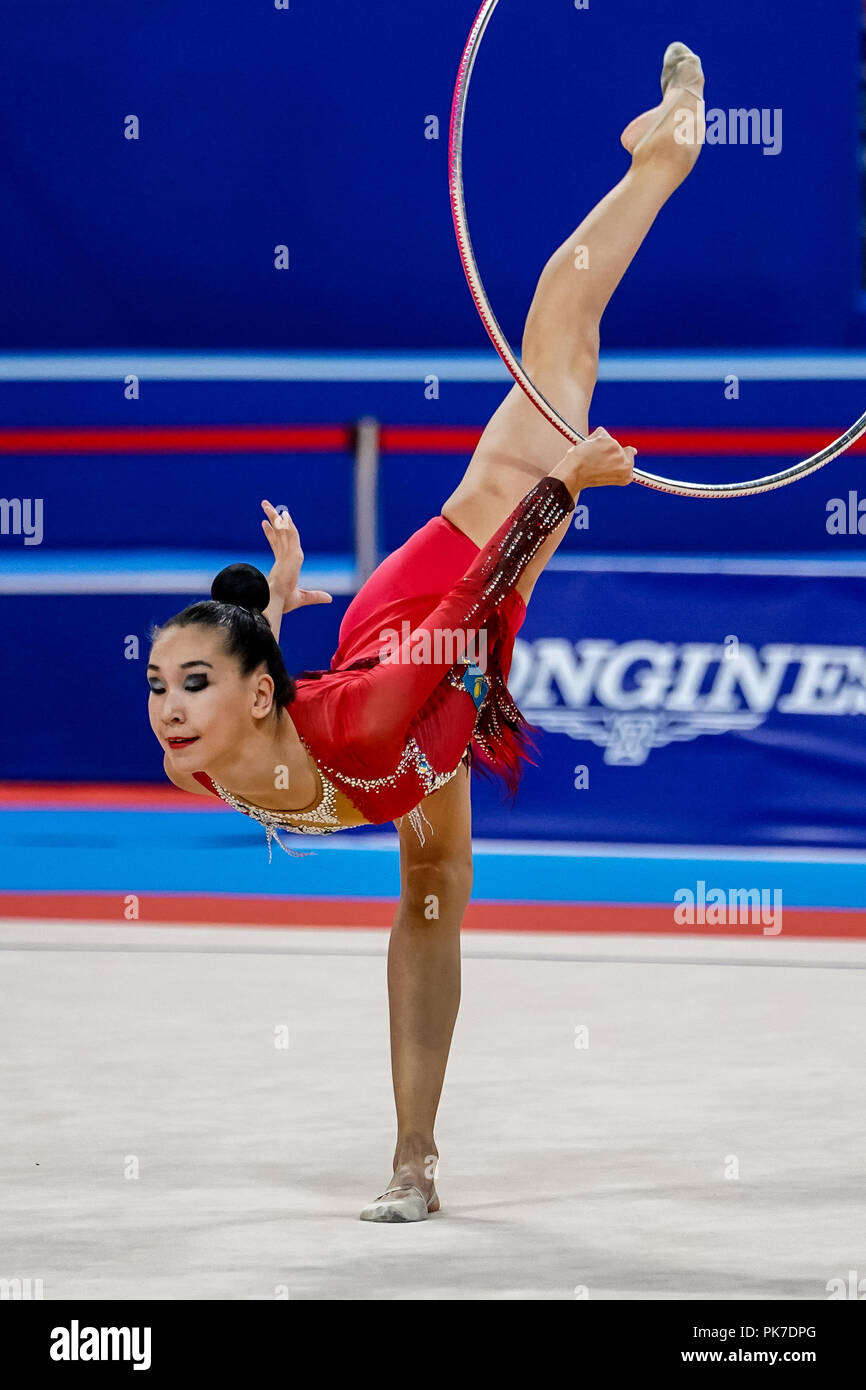 Sofia, Turkey. September 11, 2018: Adilya Tlekenova of Â Kazakhstan ...