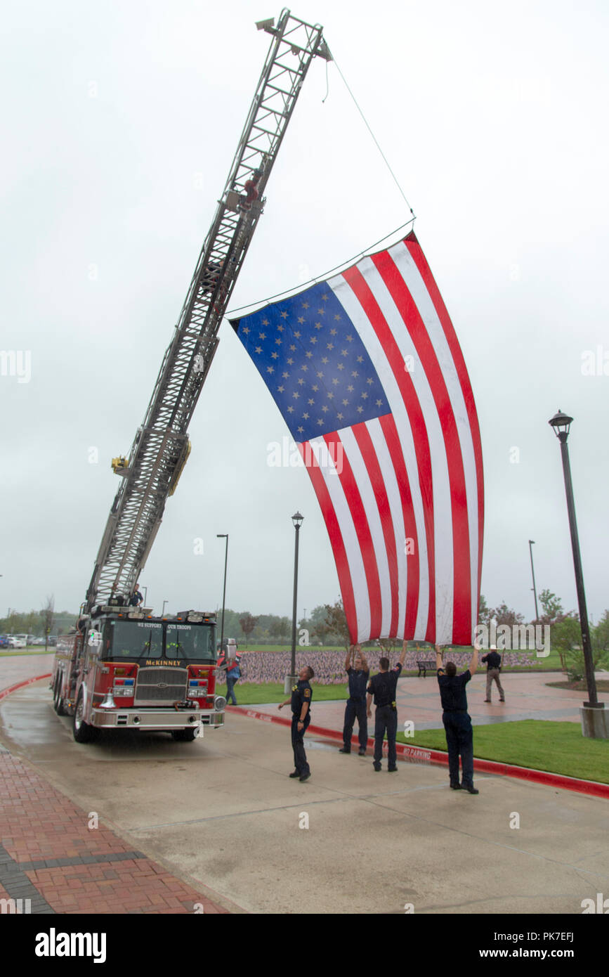 McKinney, USA. September 11: A Day of Remembrance. Firefighters in the ...