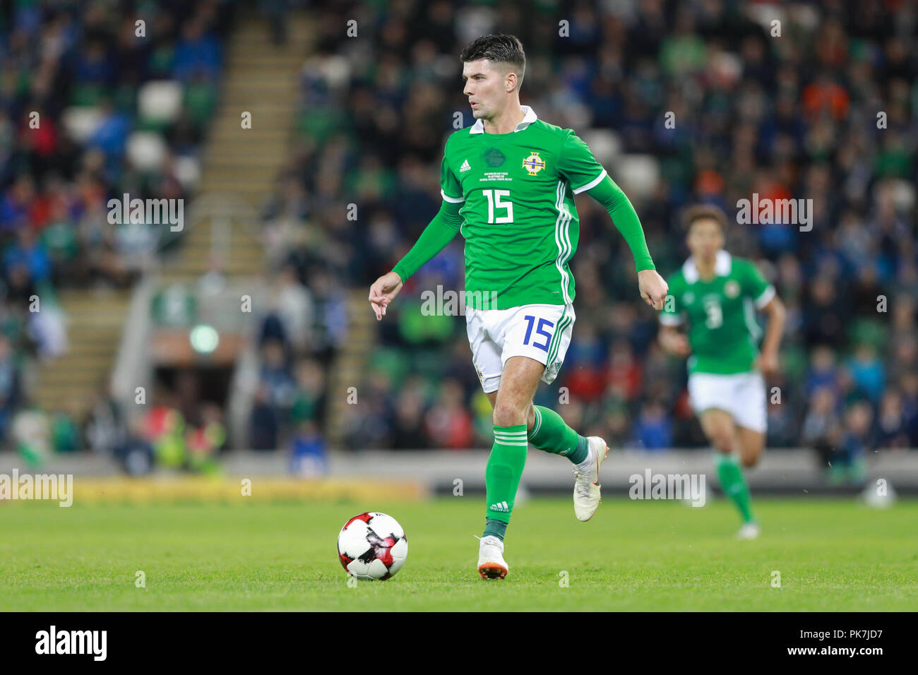 Belfast, Northern Ireland. Tuesday 11 September, 2018 Jordan Jones of ...