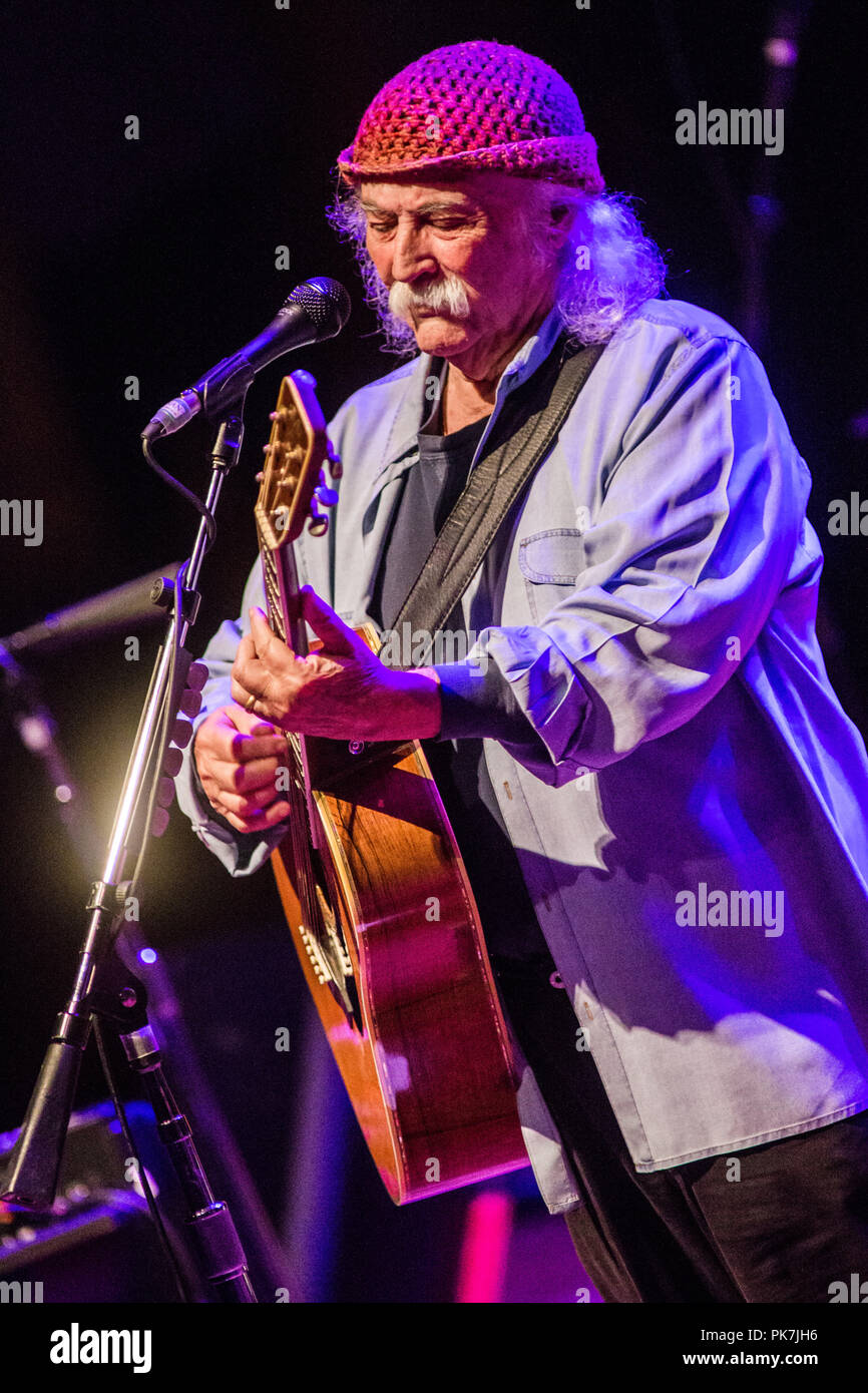 Milan Italy. 11 September 2018. The American singer-songwriter DAVID ...