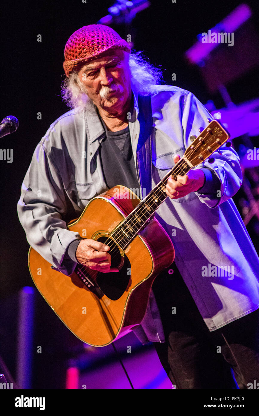 Milan Italy. 11 September 2018. The American singer-songwriter DAVID ...