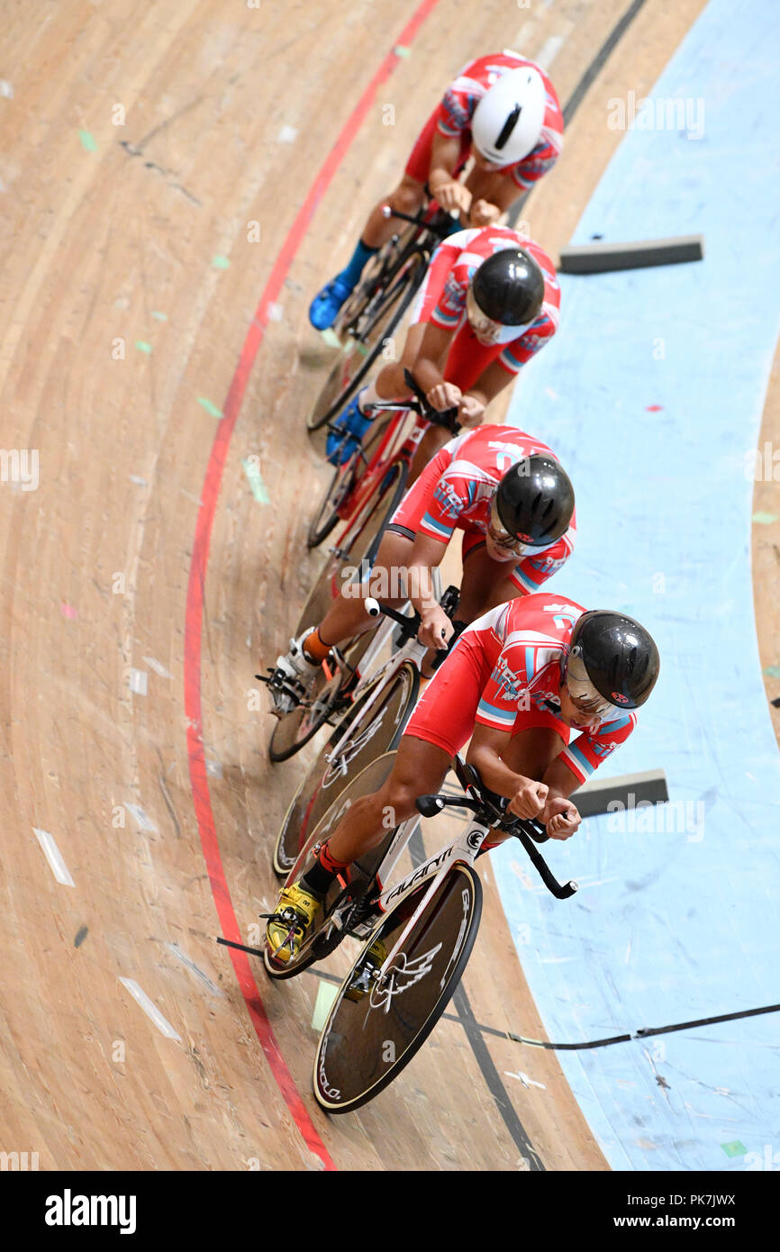 Izu Velodrome, Shizuoka, Japan. 9th Sep, 2018. Gifu team group ...