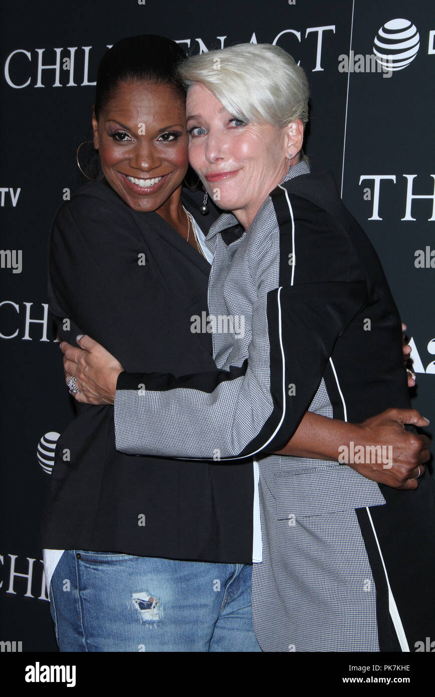 New York, NY, USA. 11th Sep, 2018. Audra McDonald, Emma Thompson at the ...