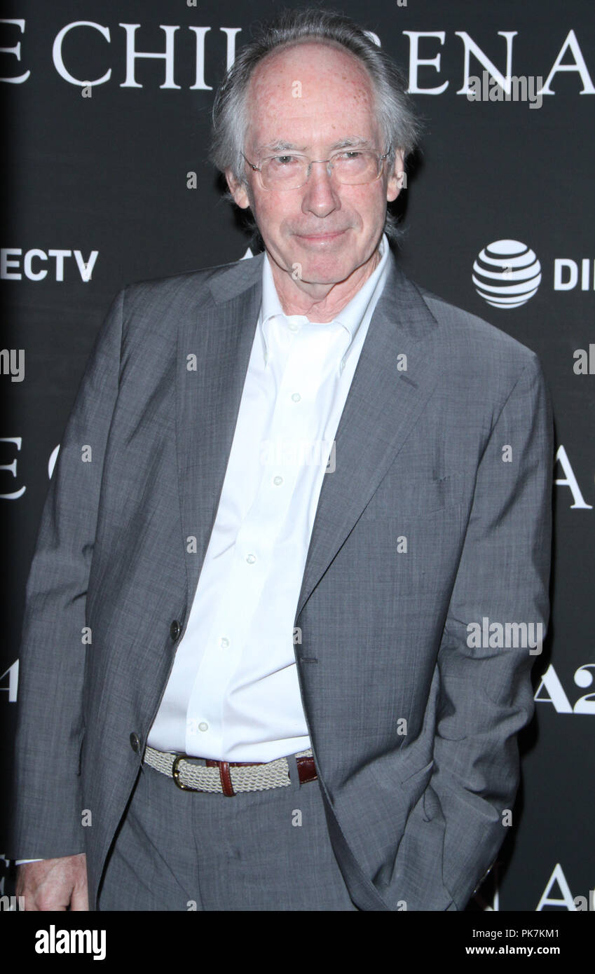 New York, NY, USA. 11th Sep, 2018. Ian McEwan at the Premiere of The ...