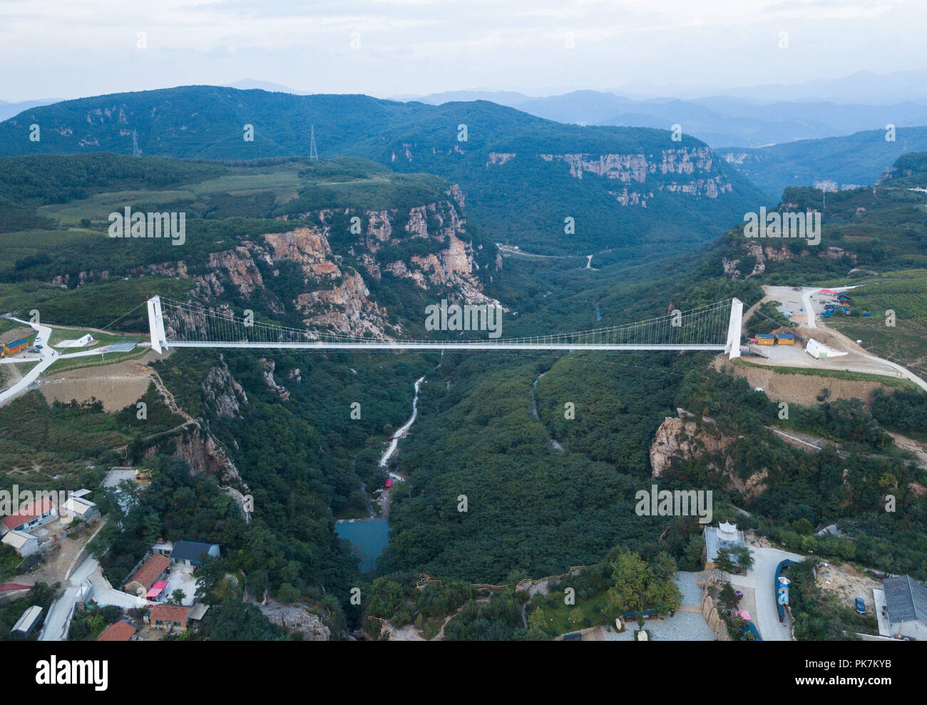 Benxi, Benxi, China. 12th Sep, 2018. Benxi, CHINA-The 158-meter-high ...