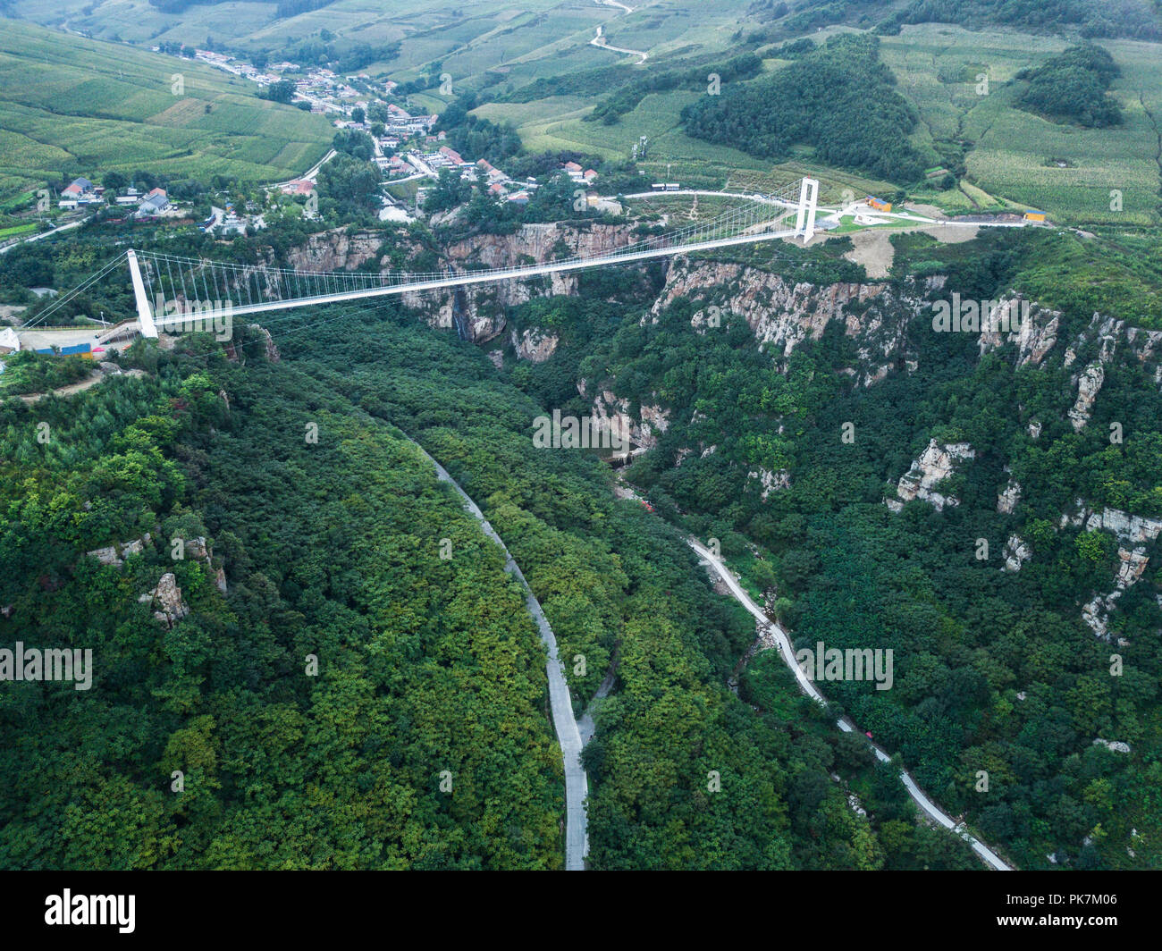 Benxi, Benxi, China. 12th Sep, 2018. Benxi, CHINA-The 158-meter-high ...