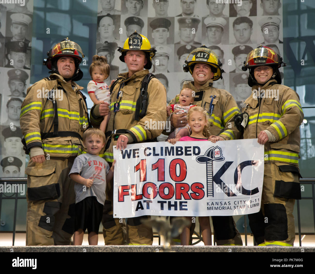 Kansas City, Missouri, USA. 9th Sep, 2018. Pictured are firefighters ...