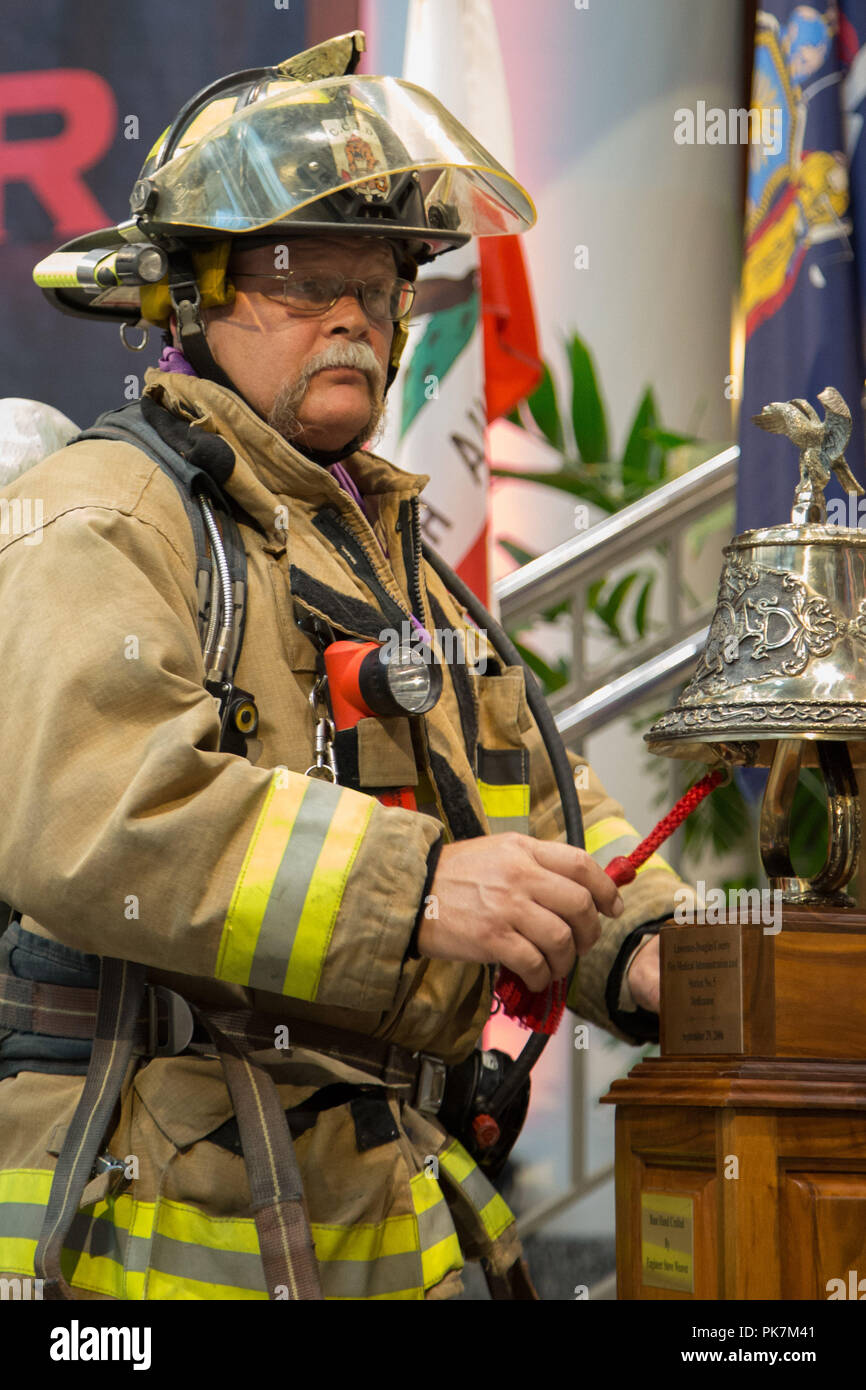 Kansas City, Missouri, USA. 9th Sep, 2018. Pictured is Firefighter ...
