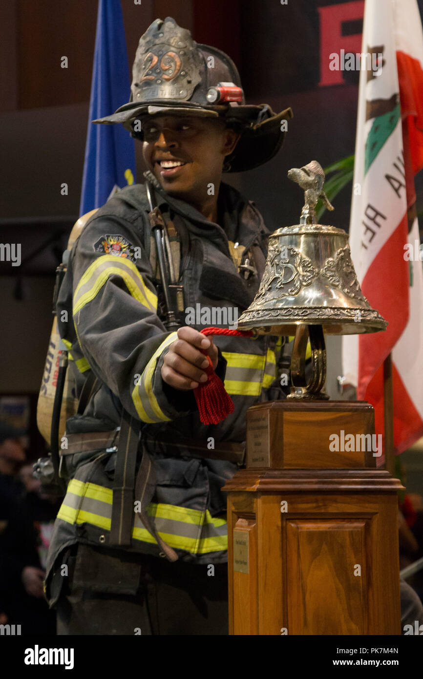 Kansas City, Missouri, USA. 9th Sep, 2018. Pictured is Firefighter ...