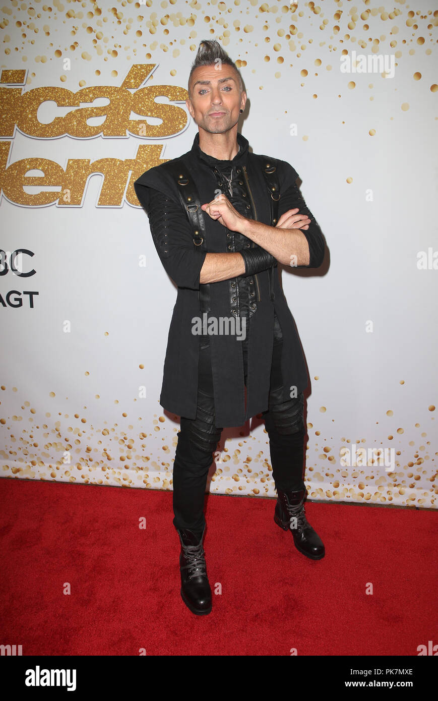 11 September 2018- Hollywood, California - Aaron Crow. "America's Got ...