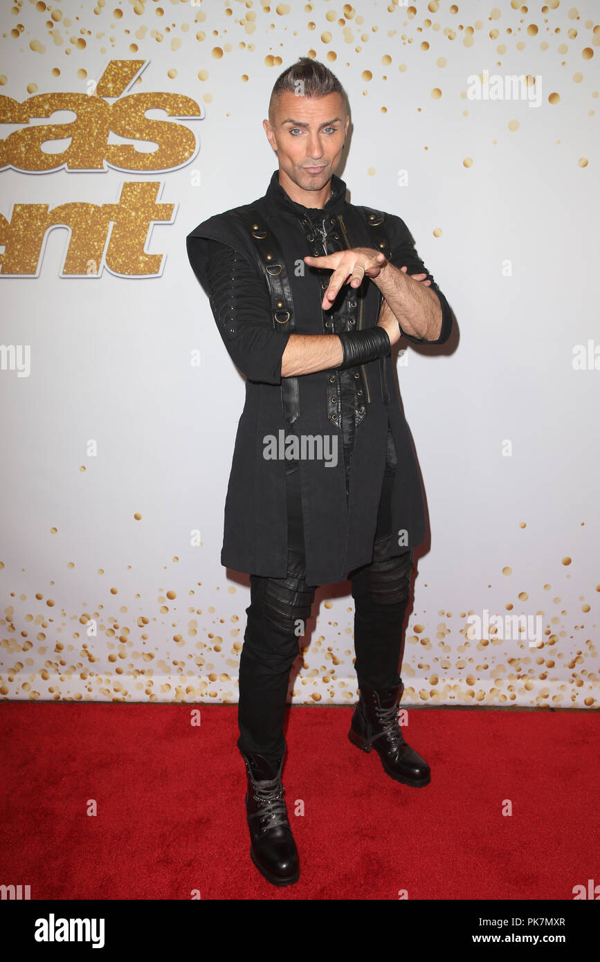 11 September 2018- Hollywood, California - Aaron Crow. "America's Got ...