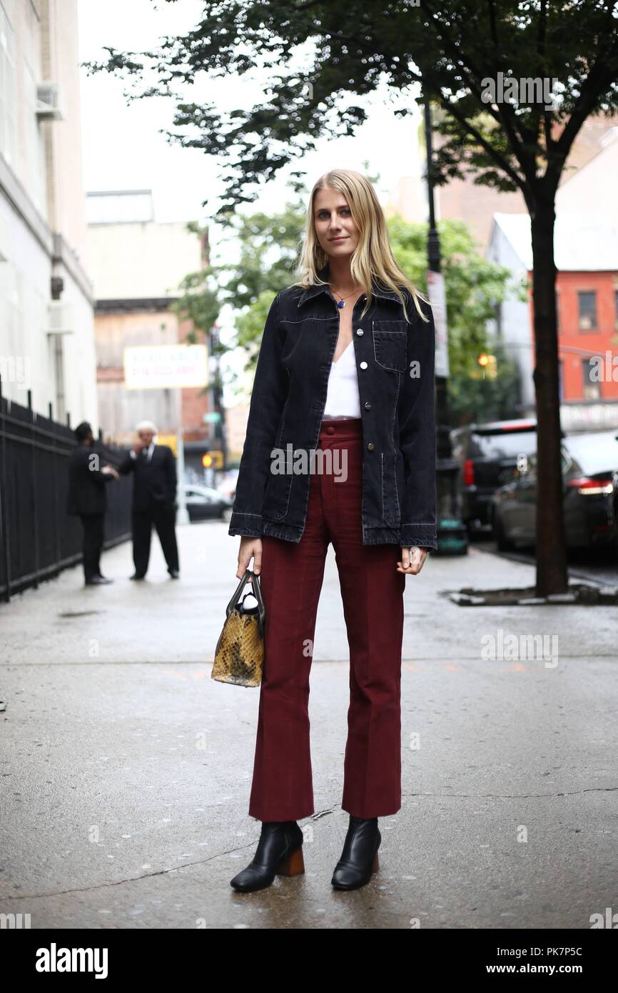 New York, USA. 10th Sep, 2018. Laura Stoloff, Senior Fashion Editor at ...